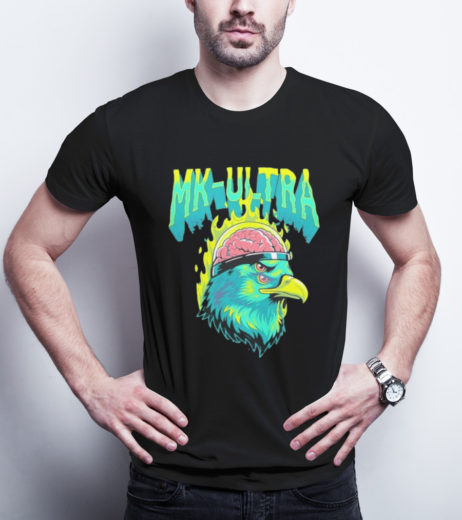 MK Ultra Eagle Brain Helmet T-Shirt