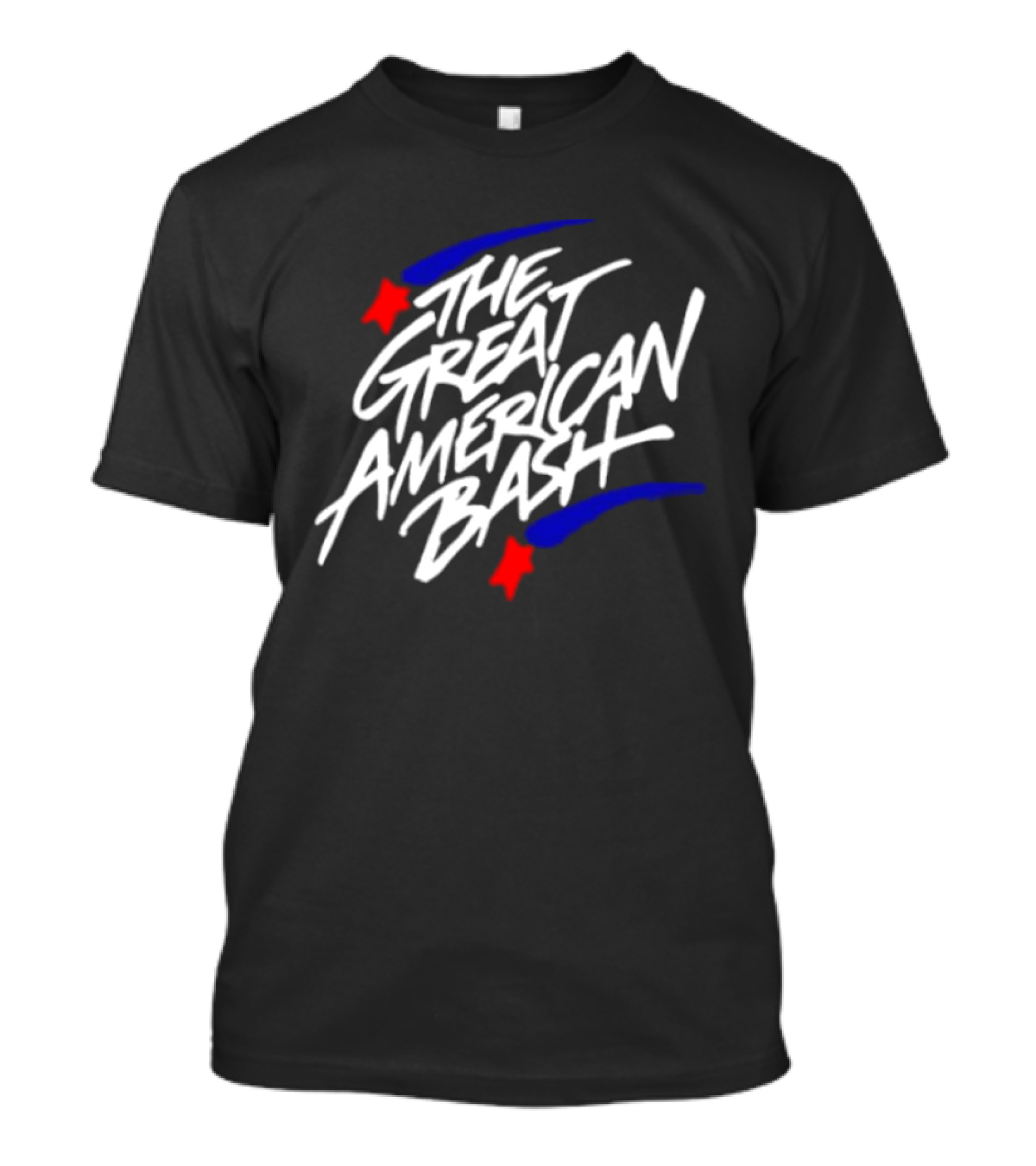 WWE The Great American Bash Wrestling Event Red Star Blue Streaks T-Shirt