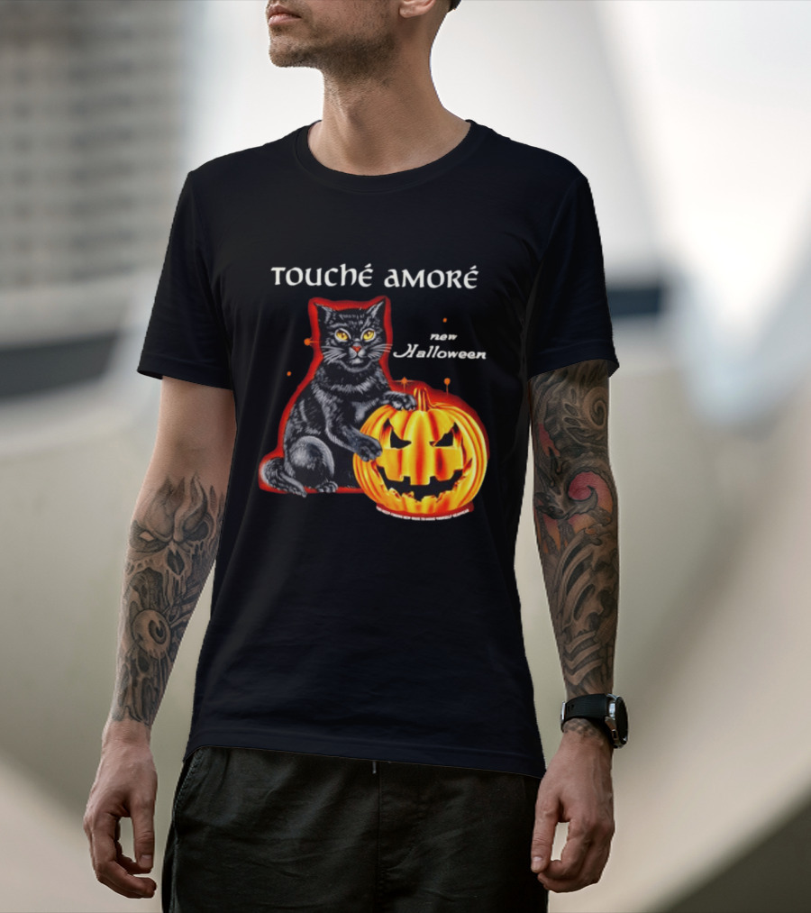 Touche Amore Black Cat Jack O Lantern New Halloween You Keep Finding New Ways T-Shirt