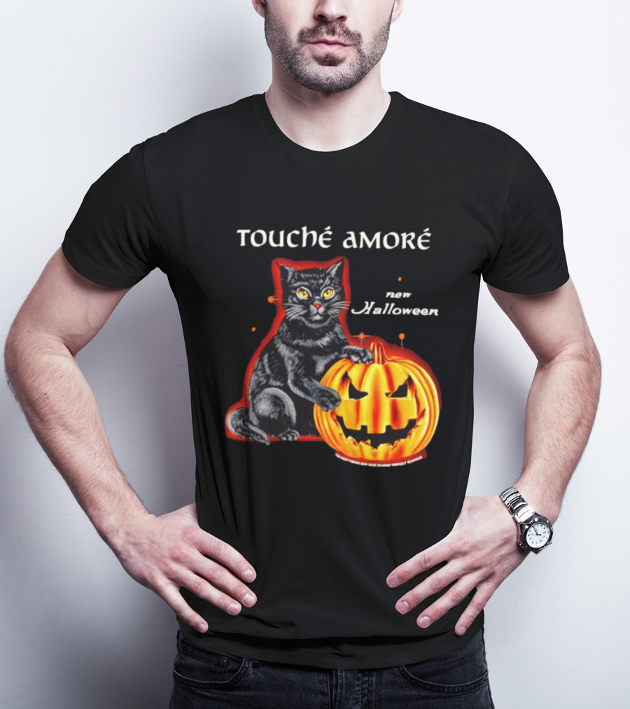 Touche Amore Black Cat Jack O Lantern New Halloween You Keep Finding New Ways T-Shirt