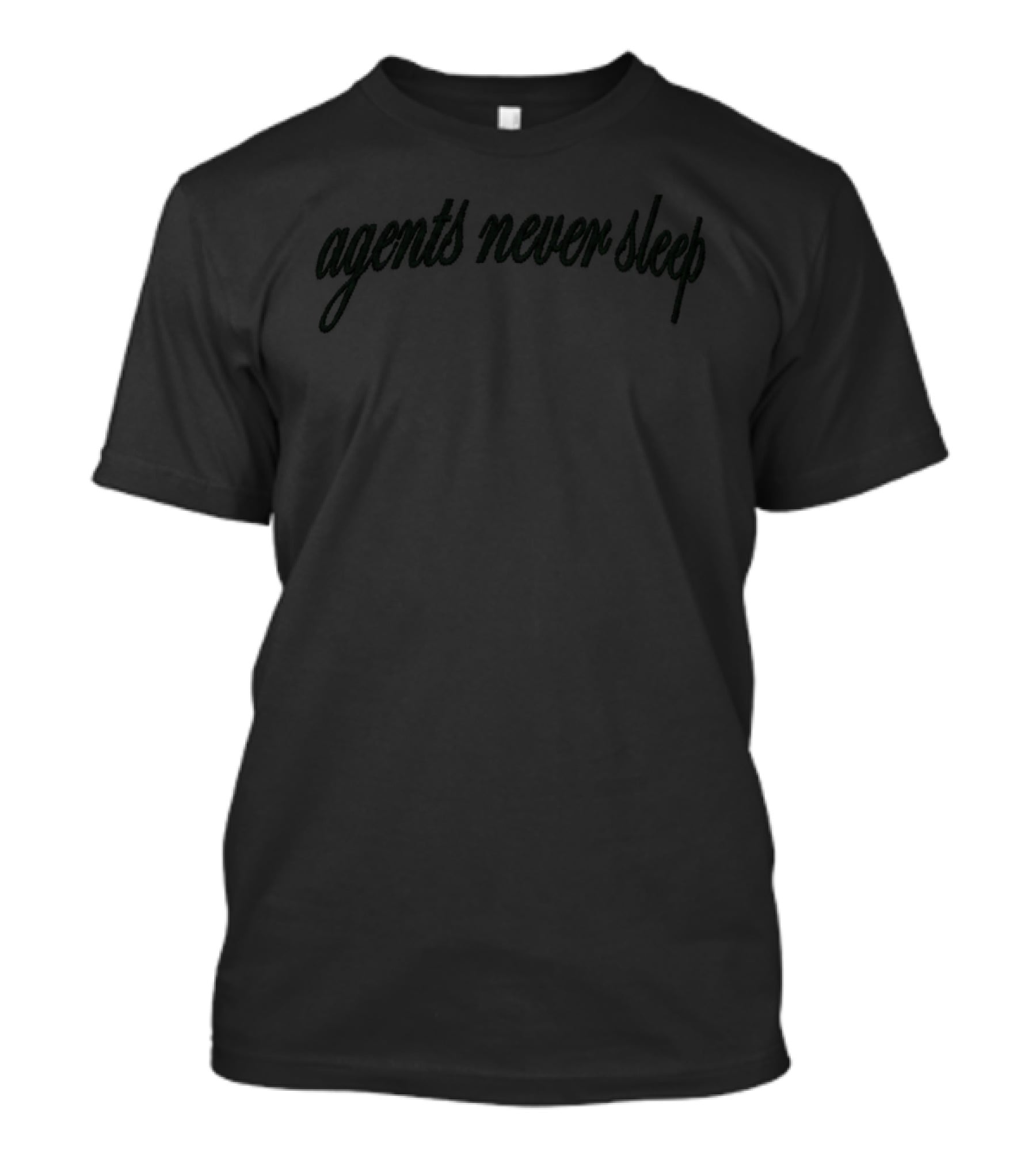 Agents Never Sleep Classic Script T-Shirt