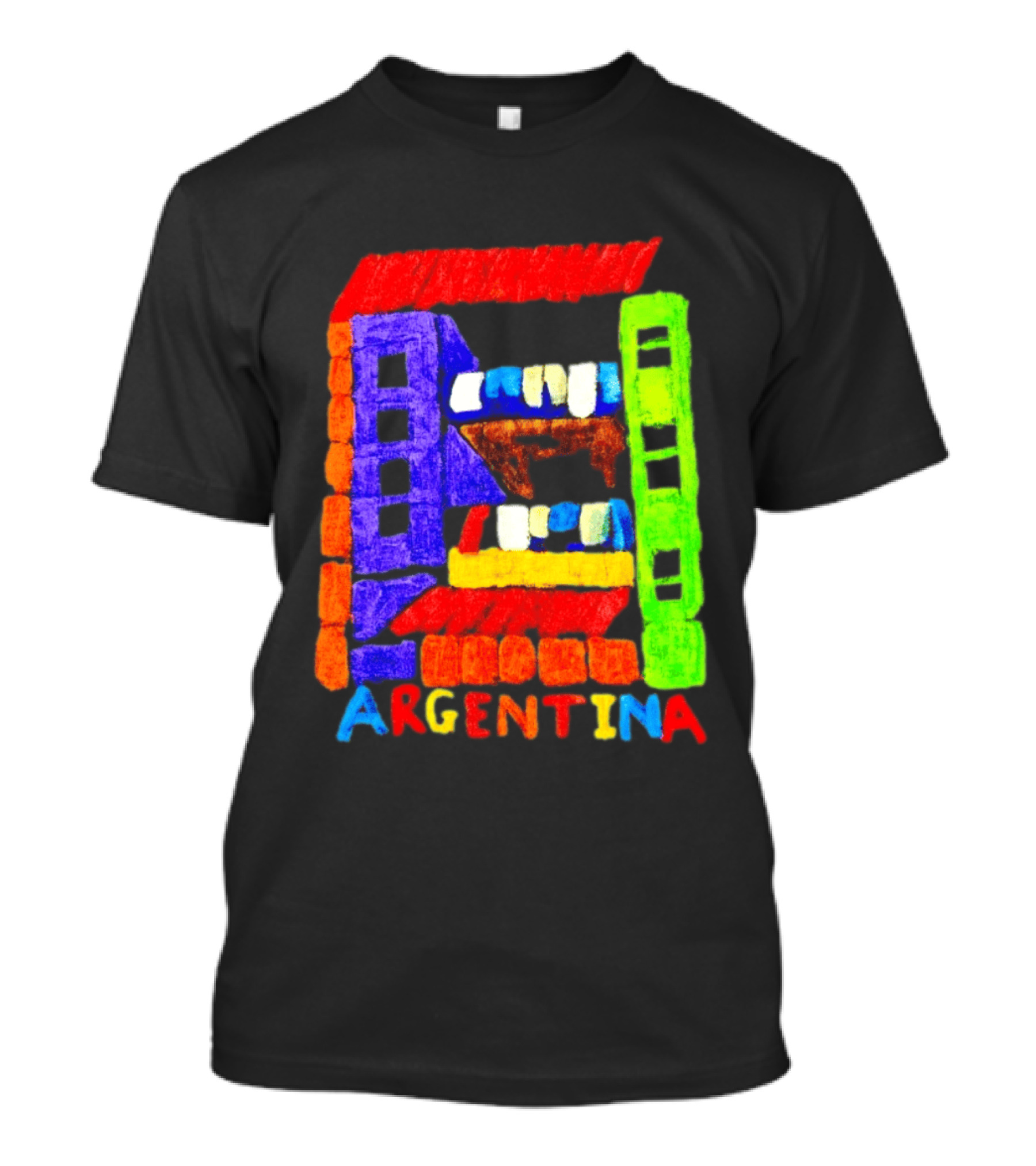 Celebrate Argentina Painted Colorful Urban Architecture T-Shirt