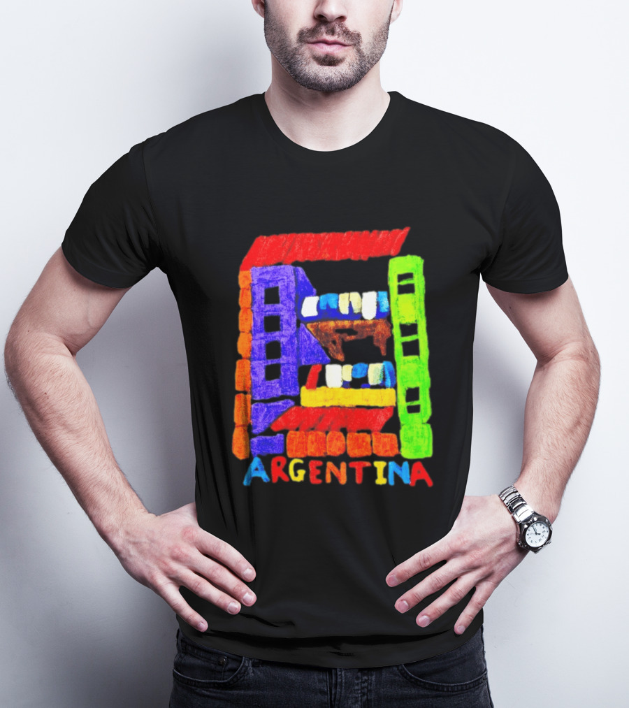 Celebrate Argentina Painted Colorful Urban Architecture T-Shirt