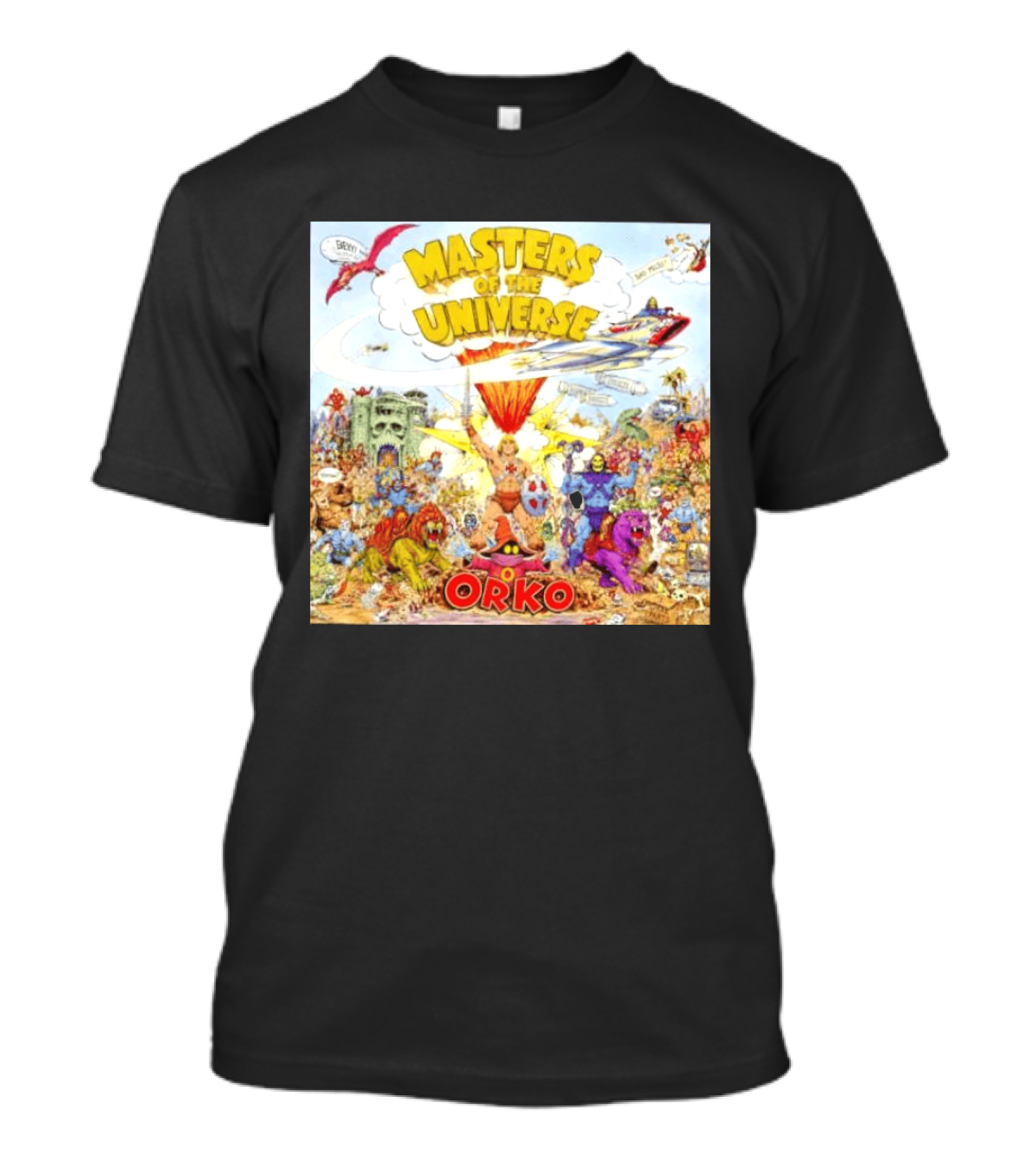 He Man Skeletal Orko Masters Of The Universe Vintage Comic Scene T-Shirt