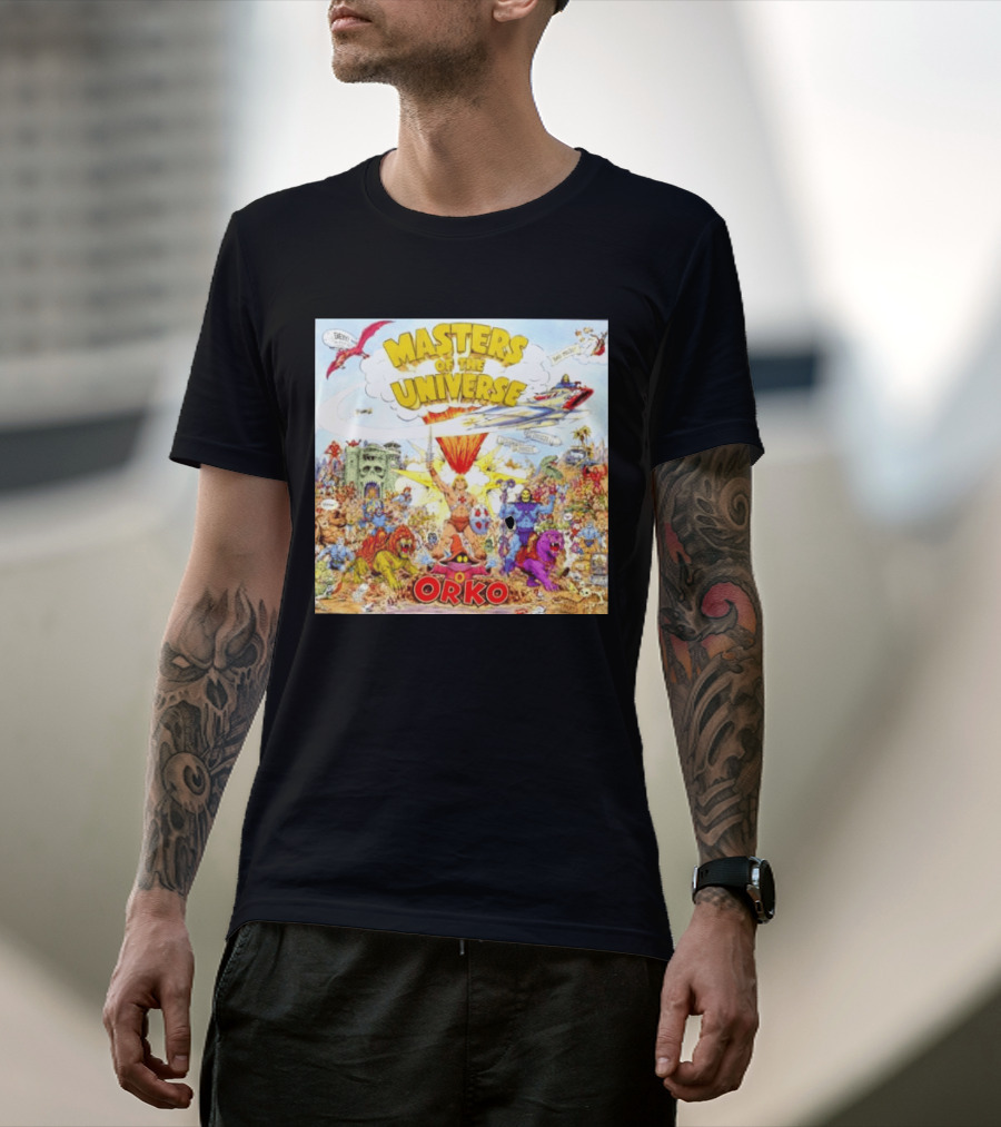 He Man Skeletal Orko Masters Of The Universe Vintage Comic Scene T-Shirt