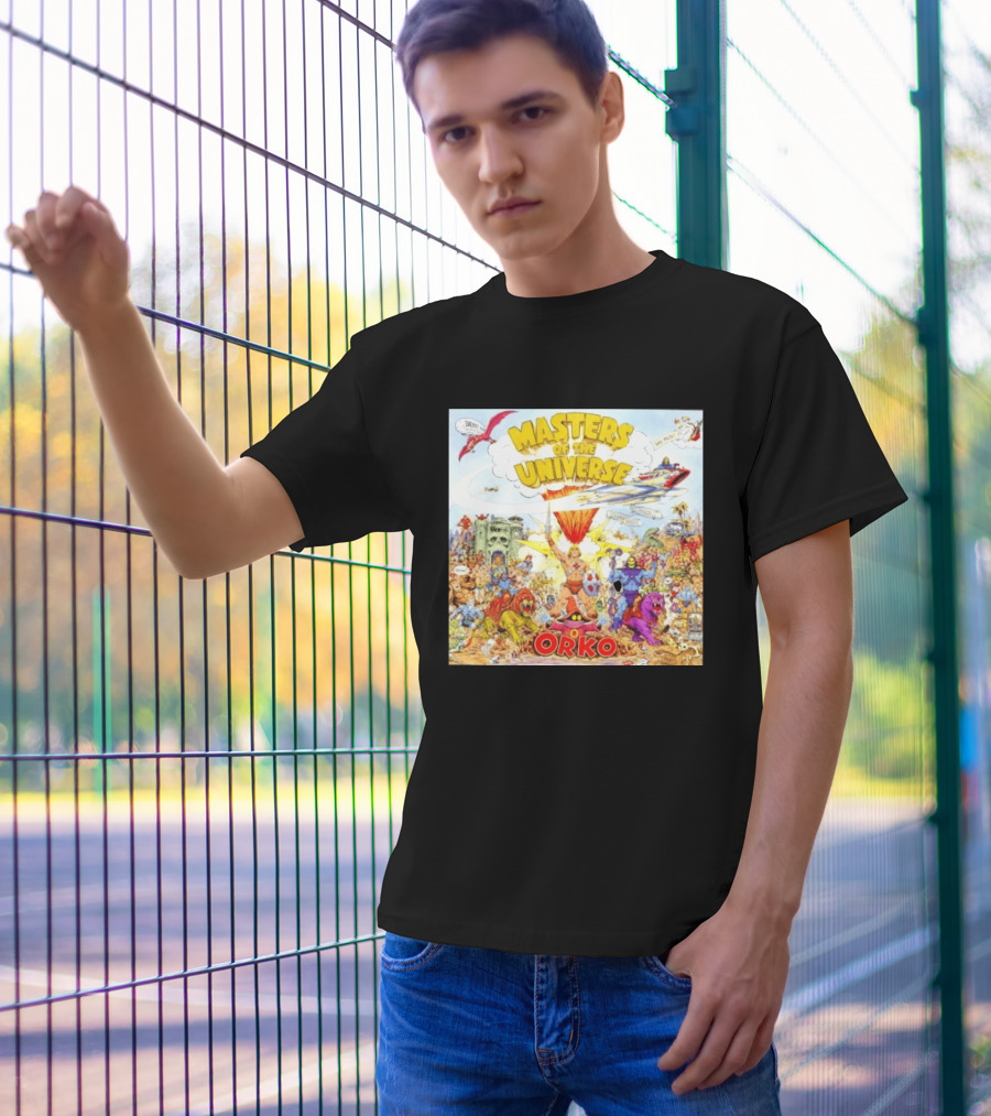 He Man Skeletal Orko Masters Of The Universe Vintage Comic Scene T-Shirt