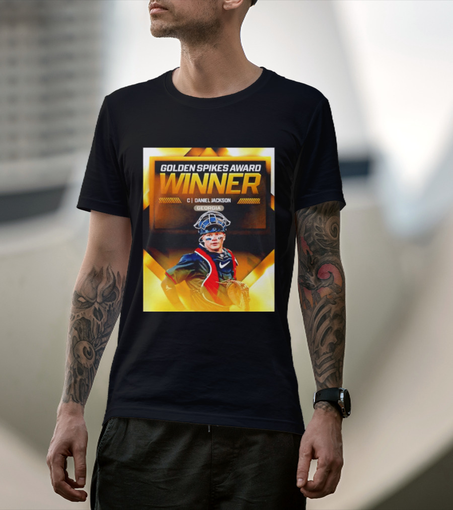 Golden Spikes Award Winner Daniel Jackson Georgia Catcher T-Shirt