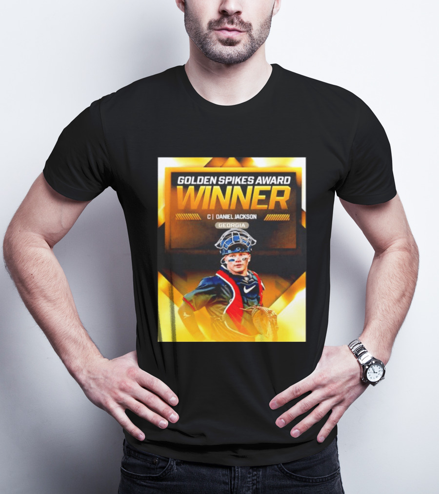 Golden Spikes Award Winner Daniel Jackson Georgia Catcher T-Shirt