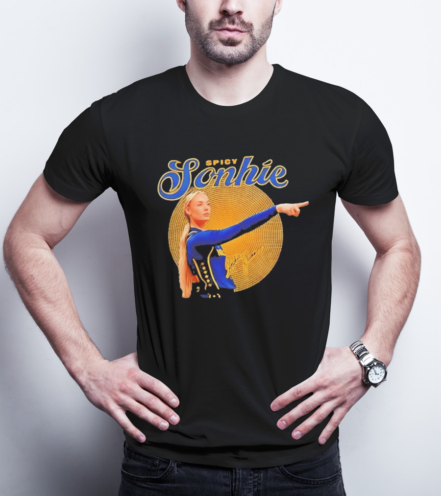 Spicy Sonhie Sophie Cunningham Signature Indiana Fever Basketball T-Shirt