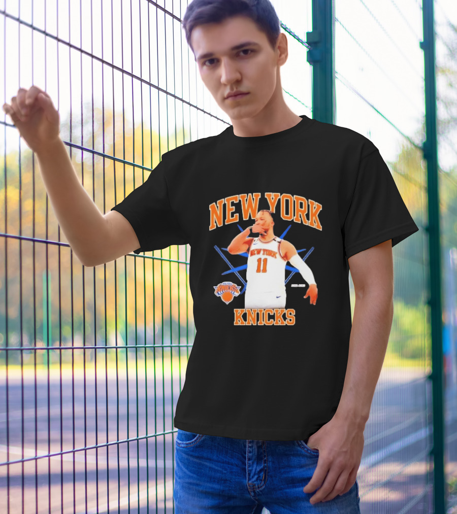 New York Knicks Jalen Brunson 11 NBA Basketball 3 Point 2026 T-Shirt