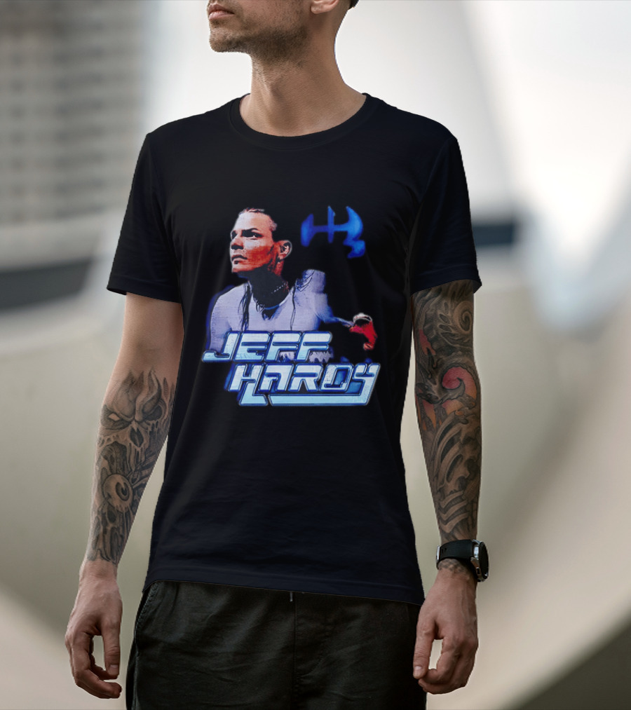 Jeff Hardy WWE Superstar Blue And Red T-Shirt