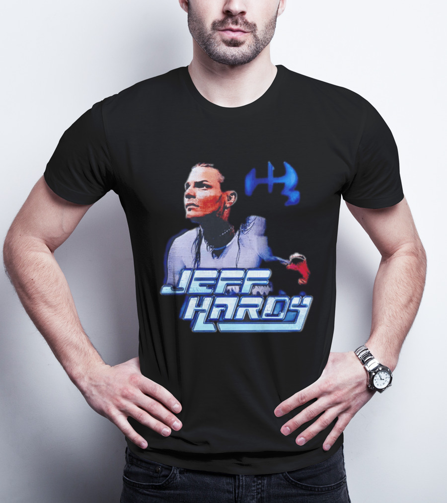 Jeff Hardy WWE Superstar Blue And Red T-Shirt