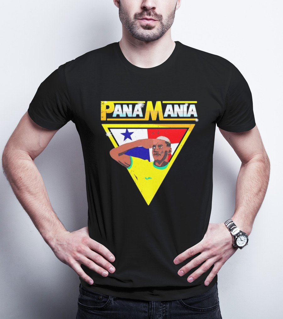 Pana Mania José Córdoba Salute Panama Flag Triangle T-Shirt