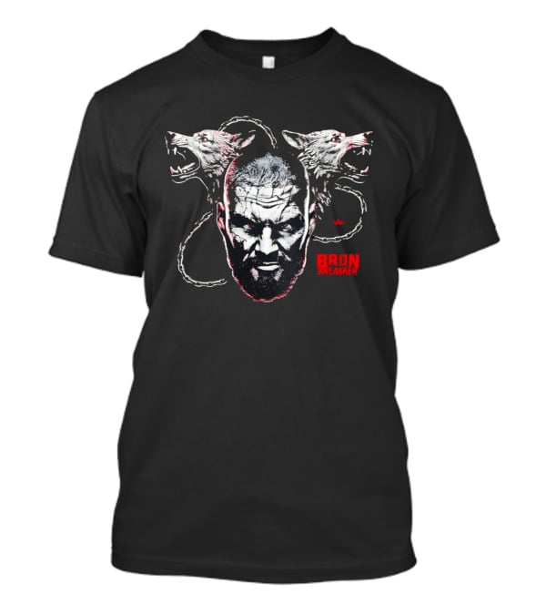 WWE Bron Breaker Wolf Chain Graphic Men's Top T-Shirt