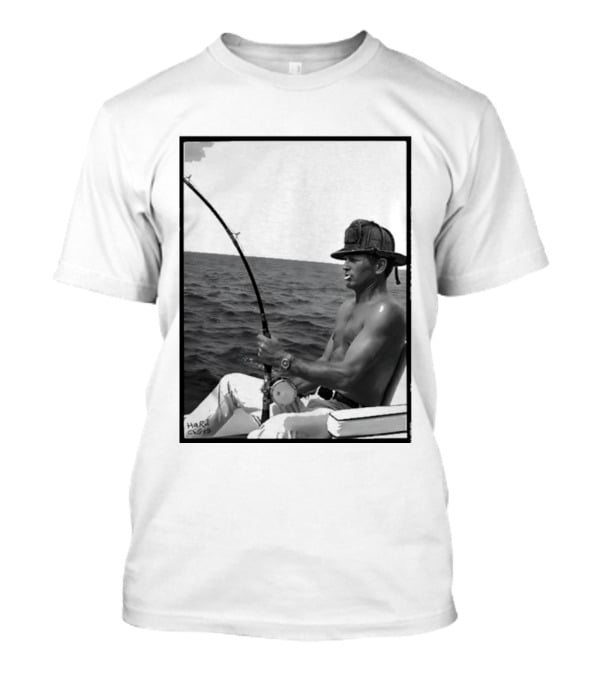 Paul Newman Fishing Wrk Hrd Ply Hrd HARRISON1973 T-Shirt