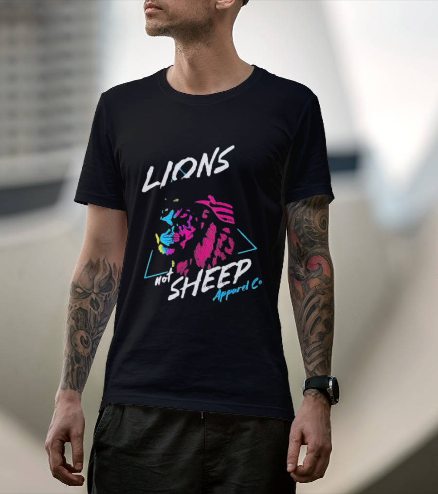 Lions Not Sheep Apparel Co Helmeted Lion T-Shirt