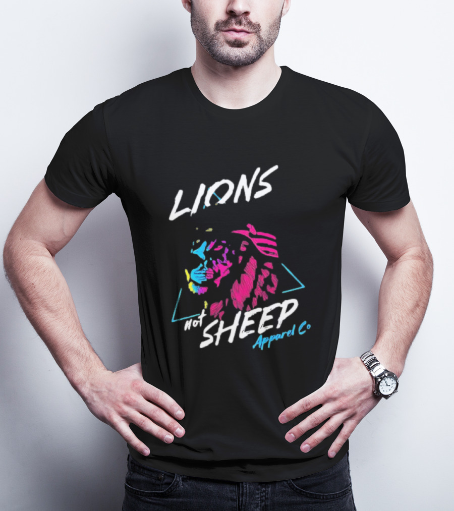 Lions Not Sheep Apparel Co Helmeted Lion T-Shirt