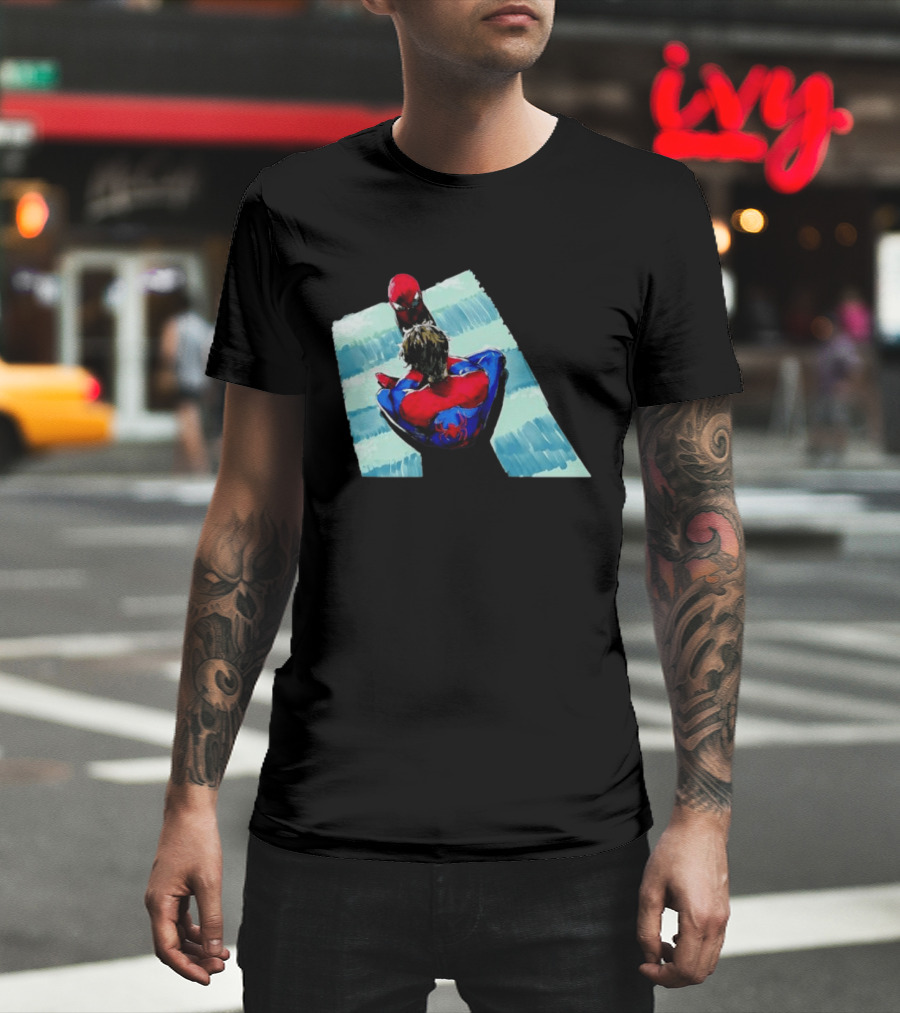 Spider Man Peter Parker Marvel Cinematic Universe Dual Perspective T-Shirt