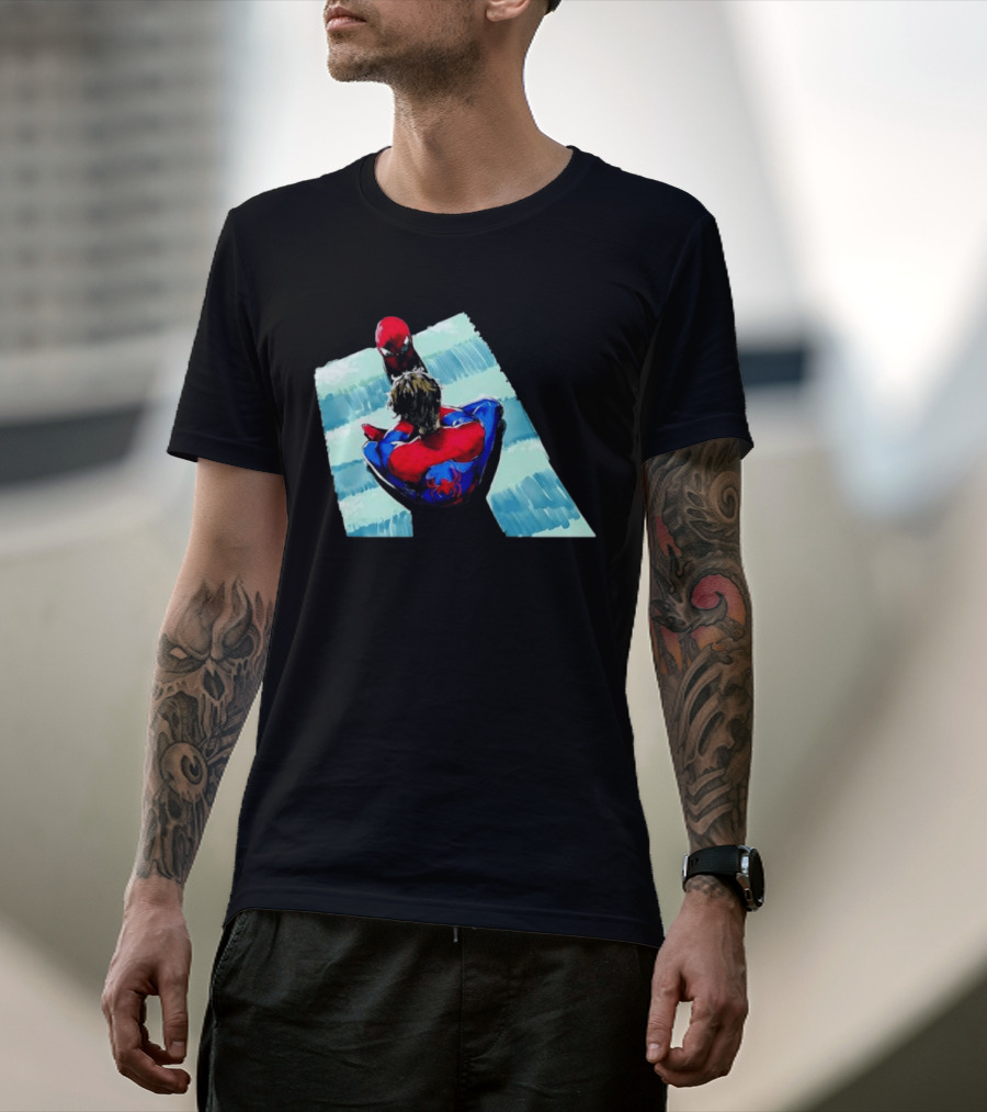 Spider Man Peter Parker Marvel Cinematic Universe Dual Perspective T-Shirt