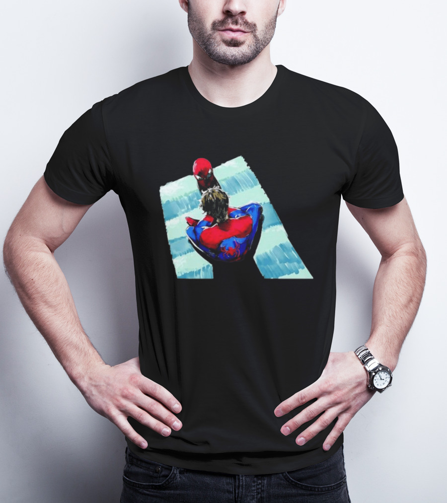 Spider Man Peter Parker Marvel Cinematic Universe Dual Perspective T-Shirt
