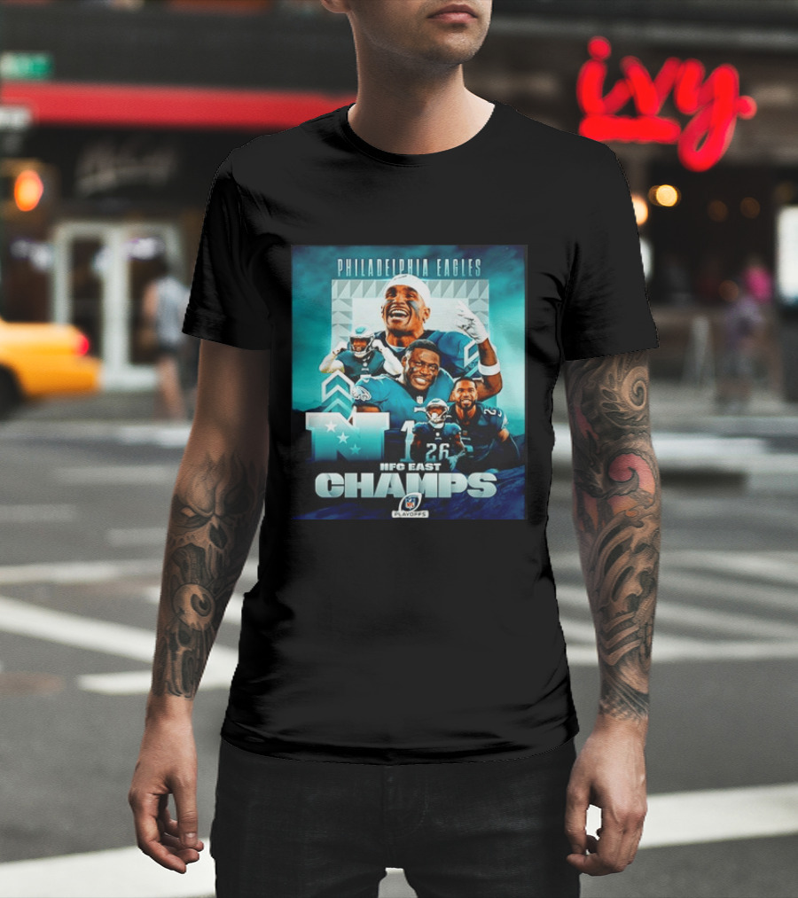 Philadelphia Eagles NFC East Champs 2022 Playoffs T-Shirt