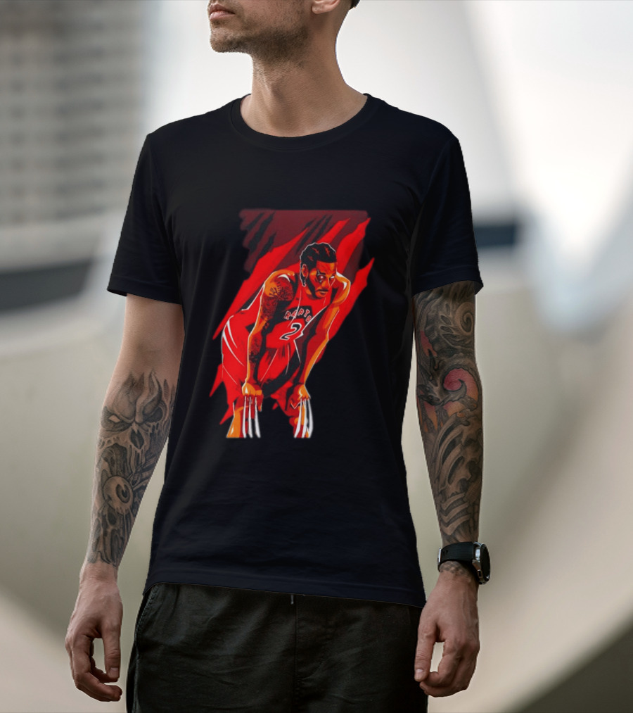 Kawhi Leonard Wolverine Claws Toronto Raptors 2 Jersey Return T-Shirt