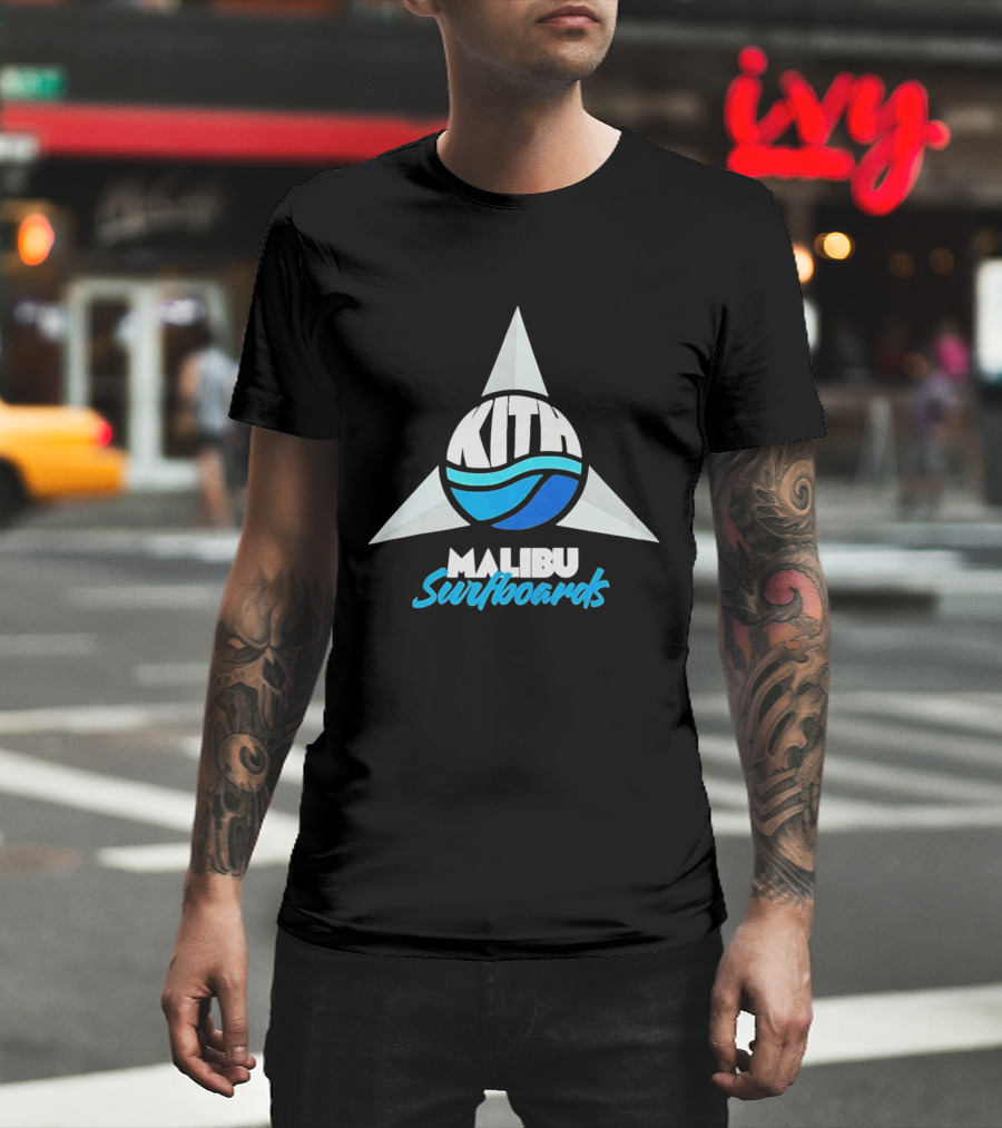 Kith Malibu Surfboards Triangular Wave Aesthetic T-Shirt