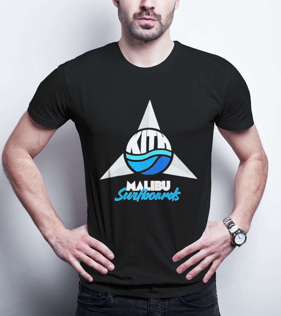 Kith Malibu Surfboards Triangular Wave Aesthetic T-Shirt