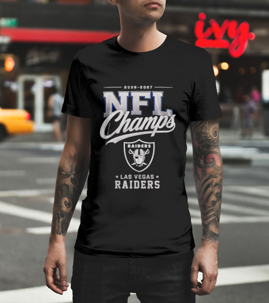 2026 2027 NFL Champs Las Vegas Raiders T-Shirt