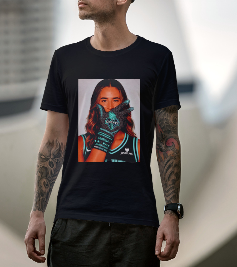 Sabrina Ionescu New York Liberty Barclays Burner Like Brunson IceMan T-Shirt