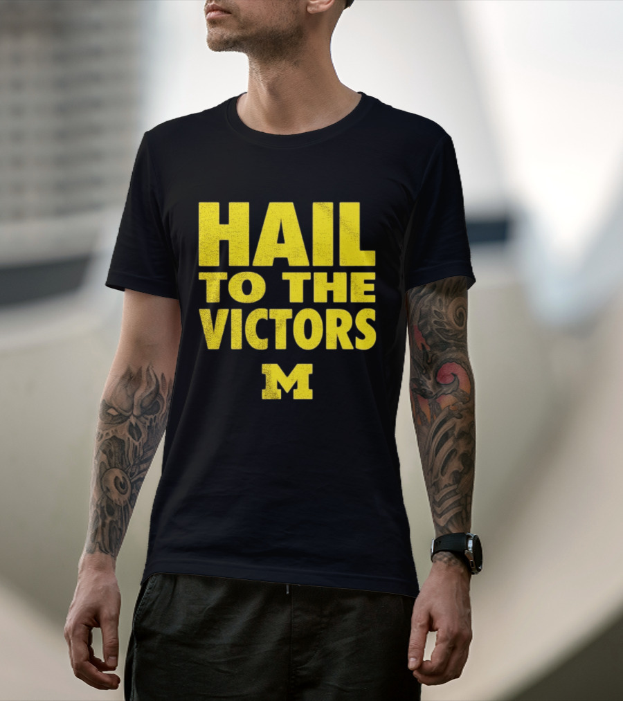 Hail To The Victors Michigan Wolverines M T-Shirt