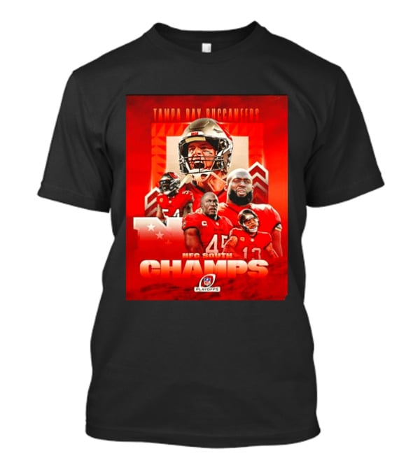 Tampa Bay Buccaneers NFL Playoffs NFC South Champs Celebration T-Shirt