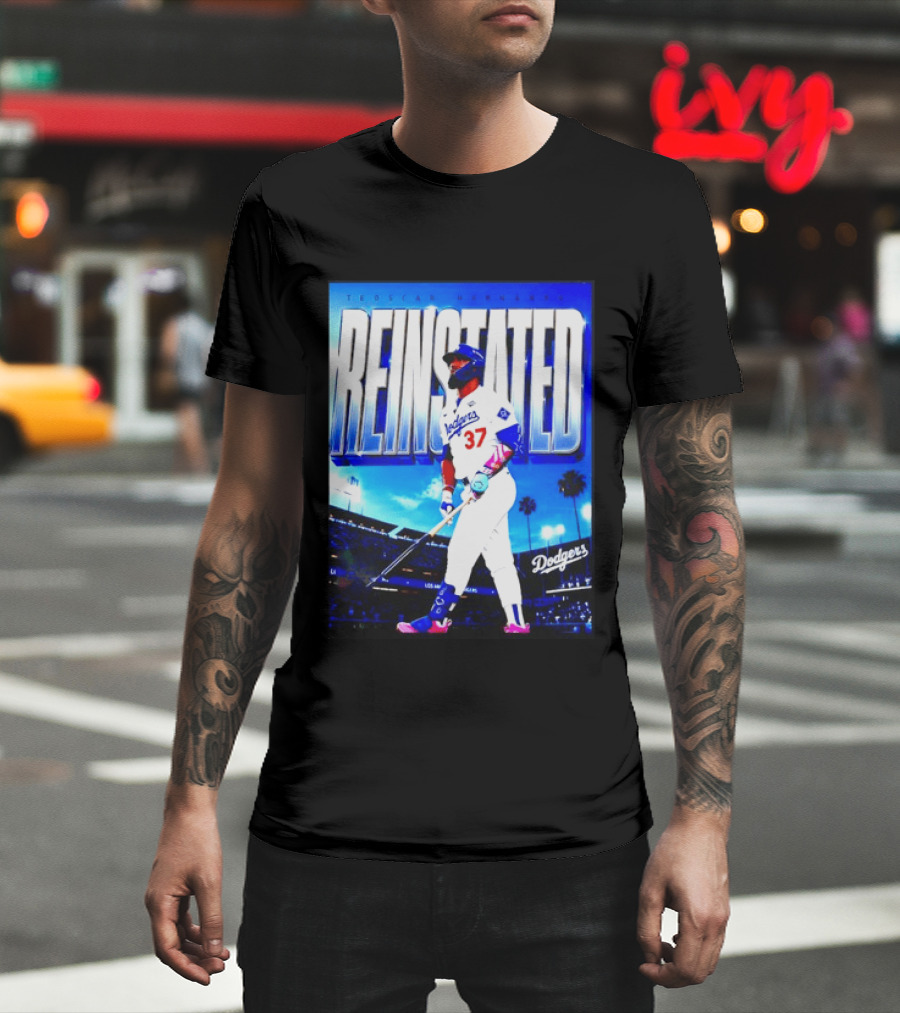 Teoscar Hernandez Reinstated Los Angeles Dodgers 37 T-Shirt