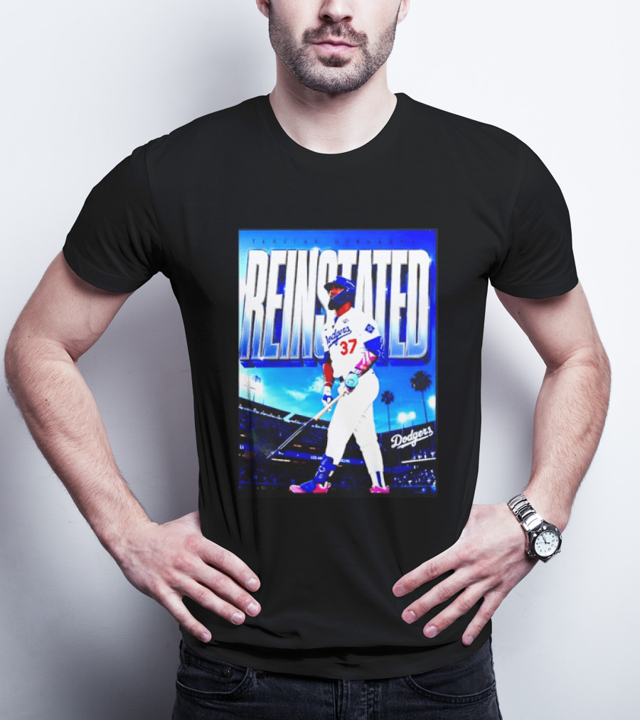 Teoscar Hernandez Reinstated Los Angeles Dodgers 37 T-Shirt