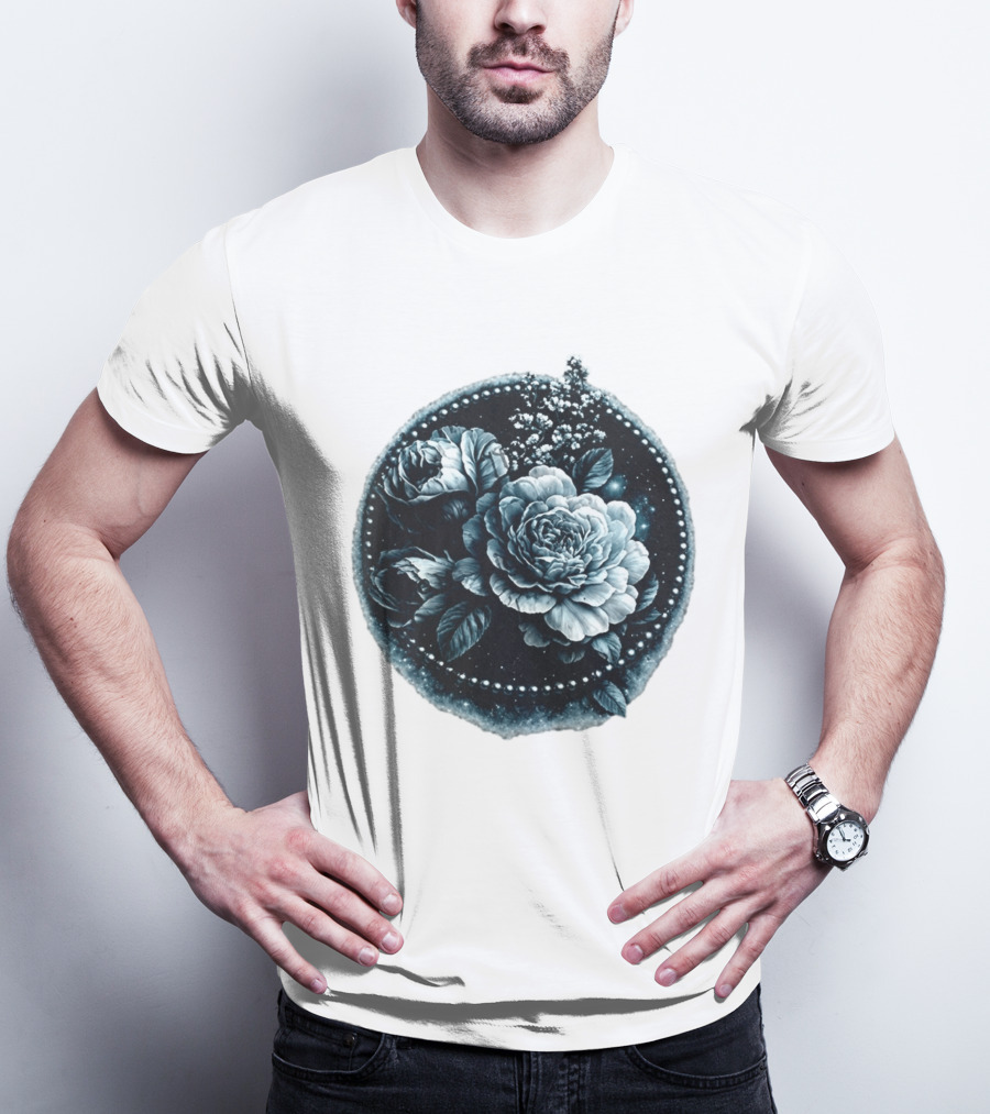 Cape Fear Nevaeh Valentine Floral Muscle Peonies T-Shirt