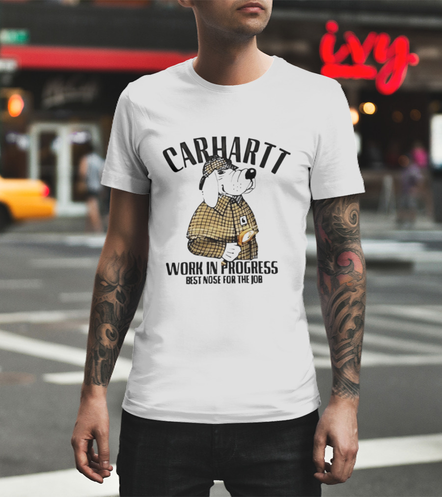 Carhartt Work In Progress Best Nose For The Job Detective Dog T-Shirt