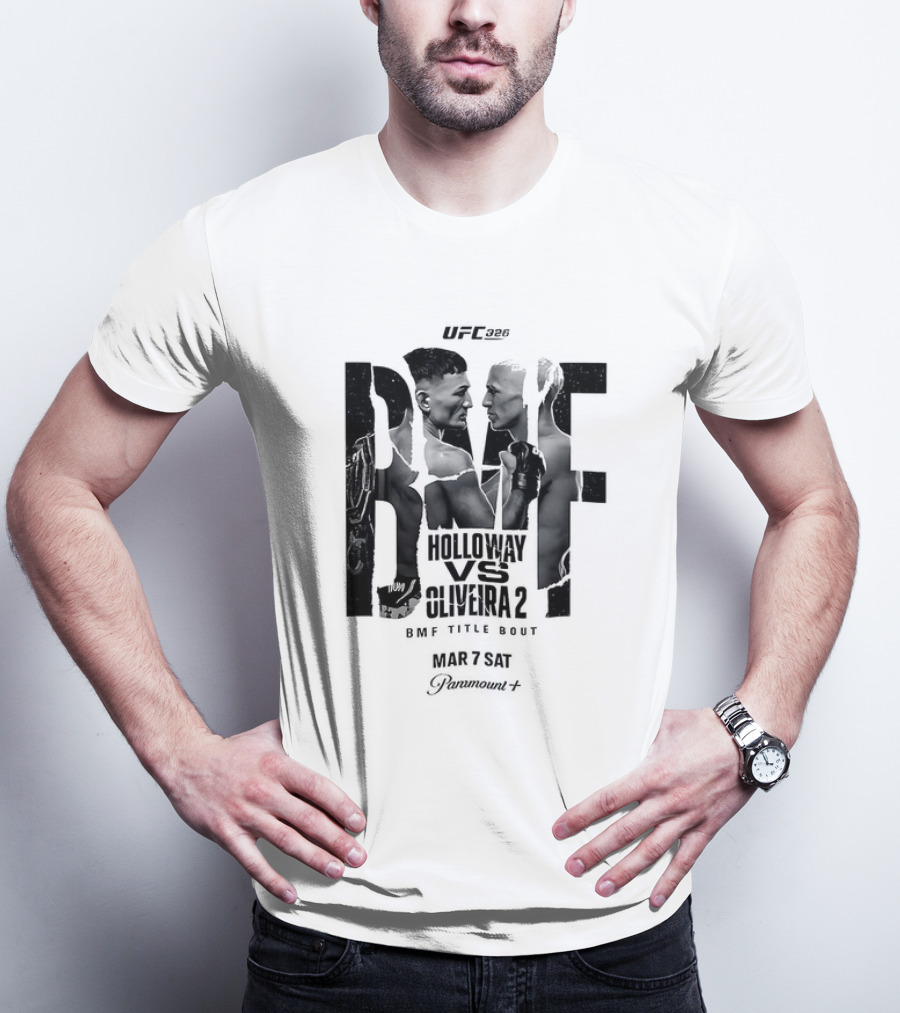 UFC BMF Holloway Vs Oliveira 2 Title Bout 326 T-Shirt