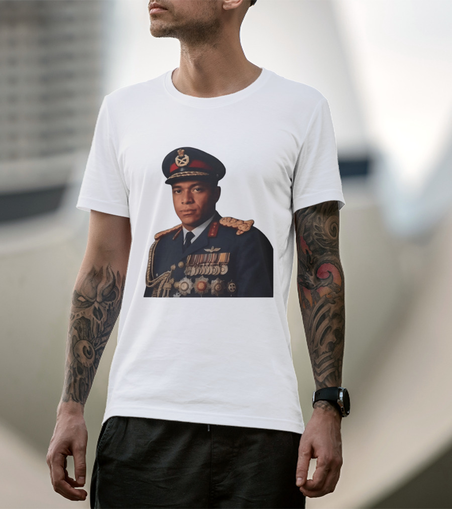 Kylian Mbappe Military Uniform Meme T-Shirt