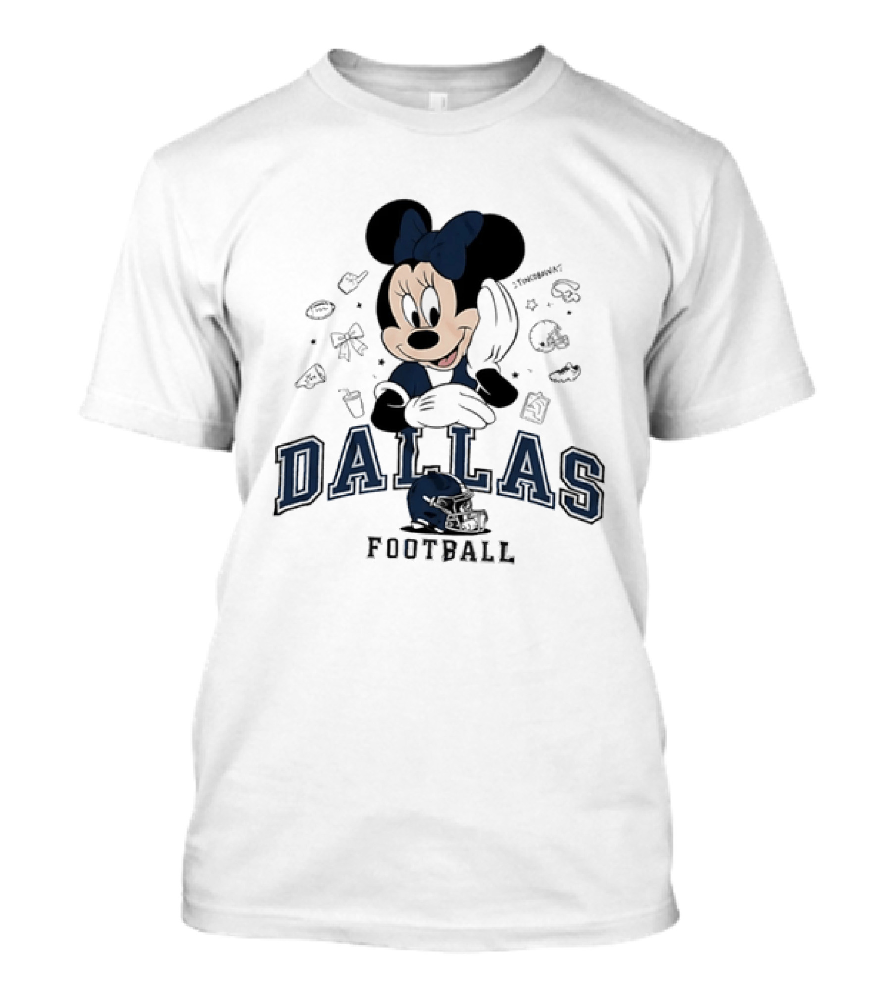 Dallas Cowboys Minnie Mouse Football Collaboration T-Shirt