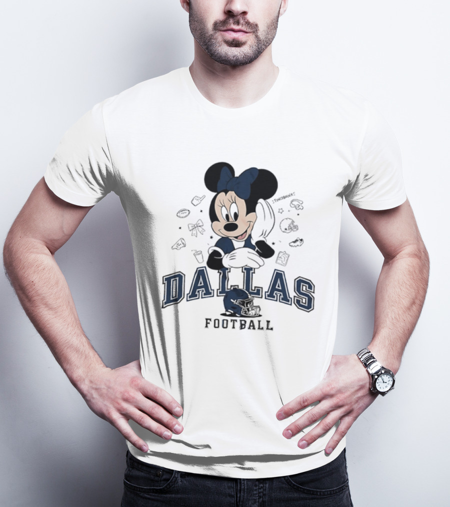 Dallas Cowboys Minnie Mouse Football Collaboration T-Shirt