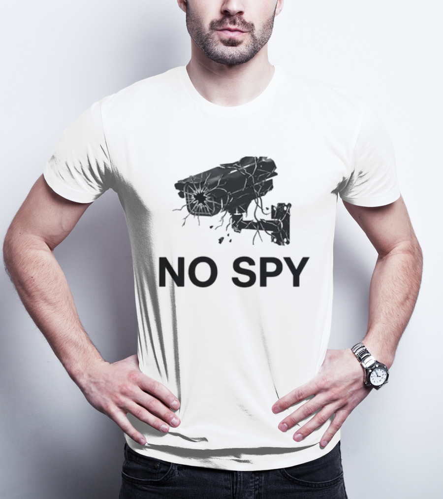 No Spy Surveillance Camera Privacy Anti Surveillance Gadsden Flag T-Shirt