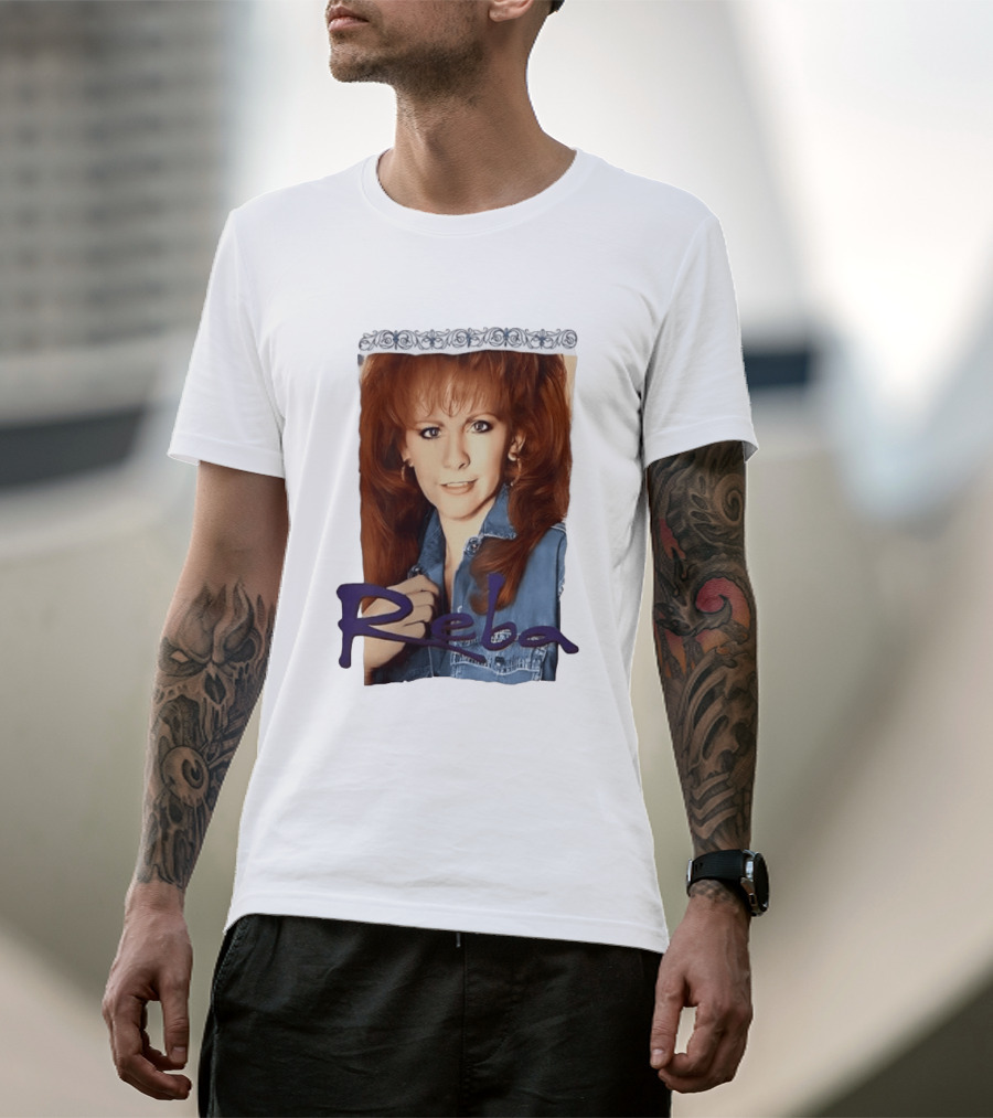 Hilary Duff Wearing Reba McEntire 1990s Denim Outfit T-Shirt
