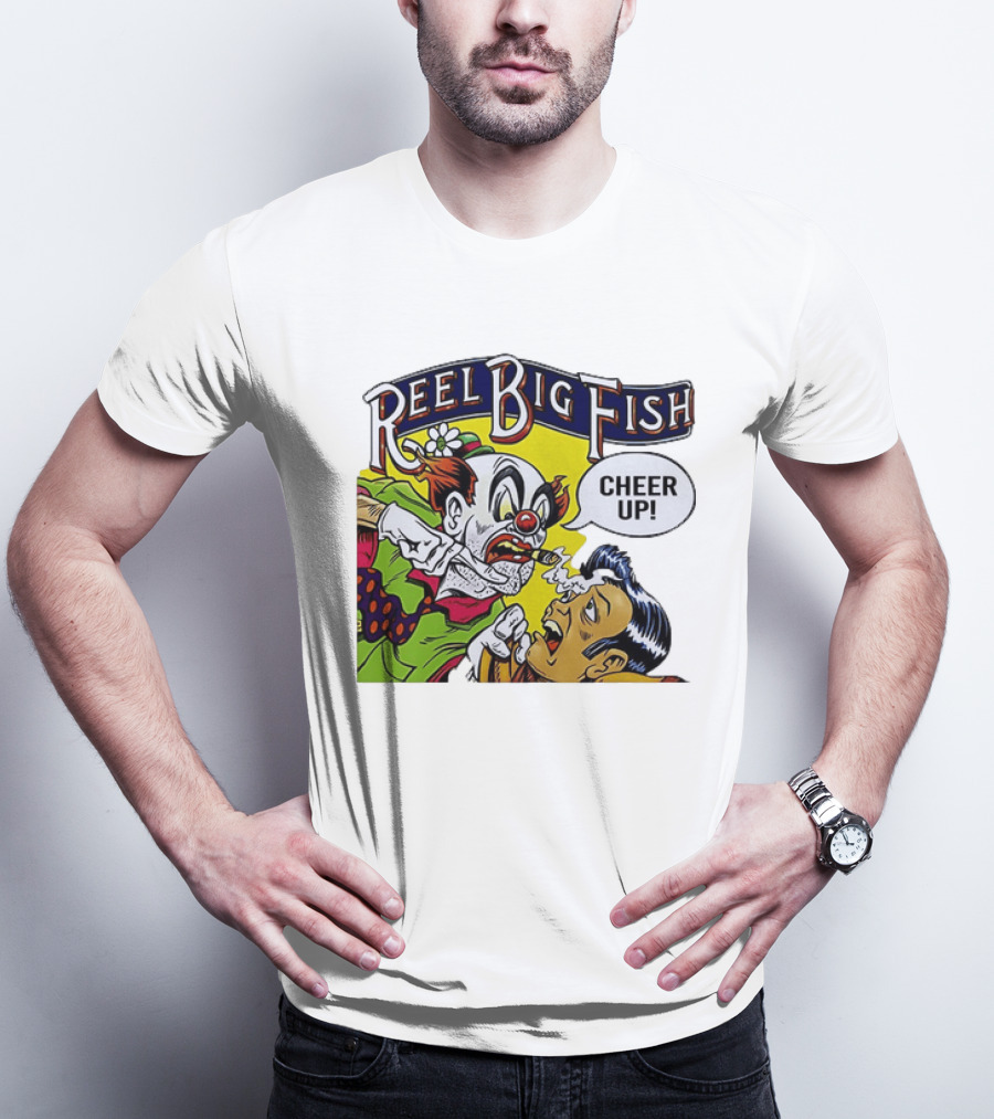 Reel Big Fish Cheer Up Clown Comic T-Shirt