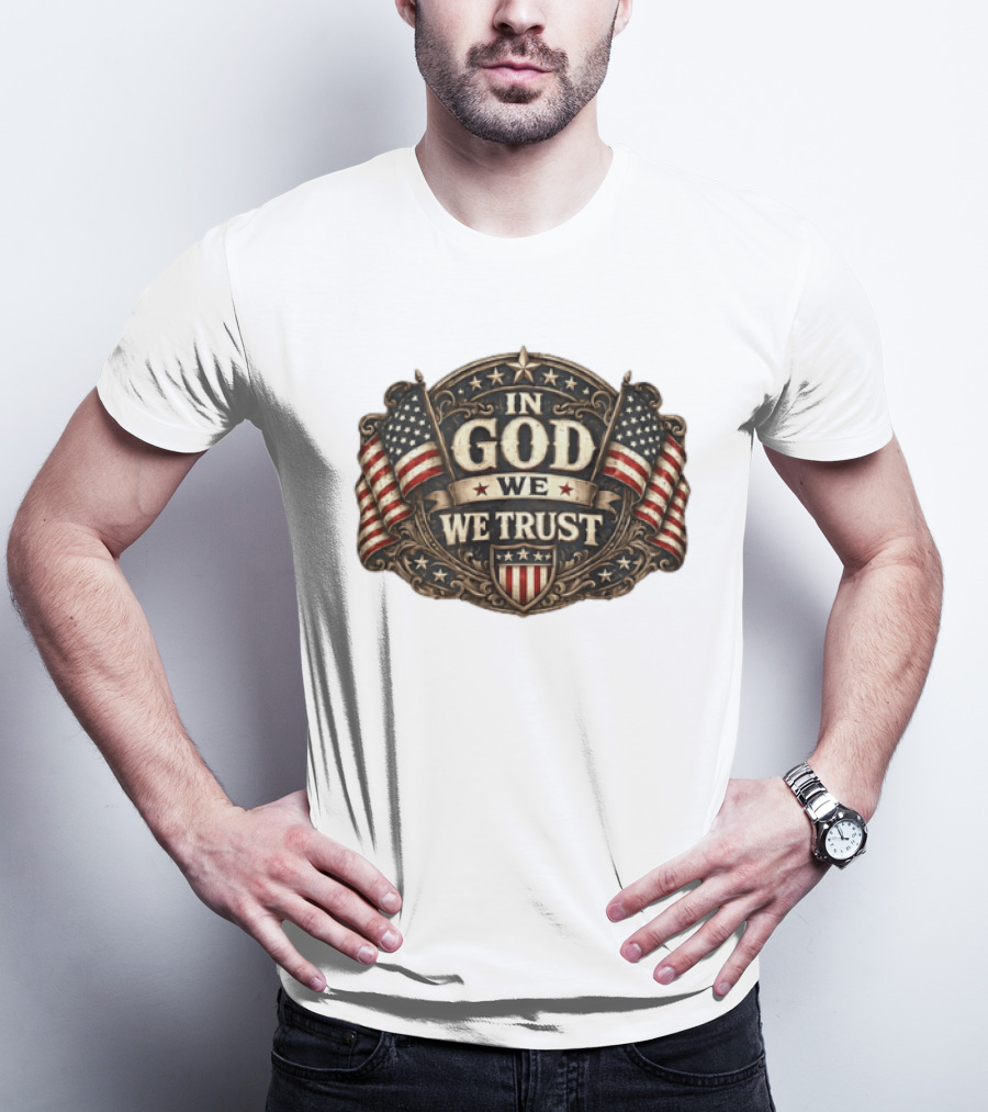 In God We Trust USA Flag Patriotic T-Shirt