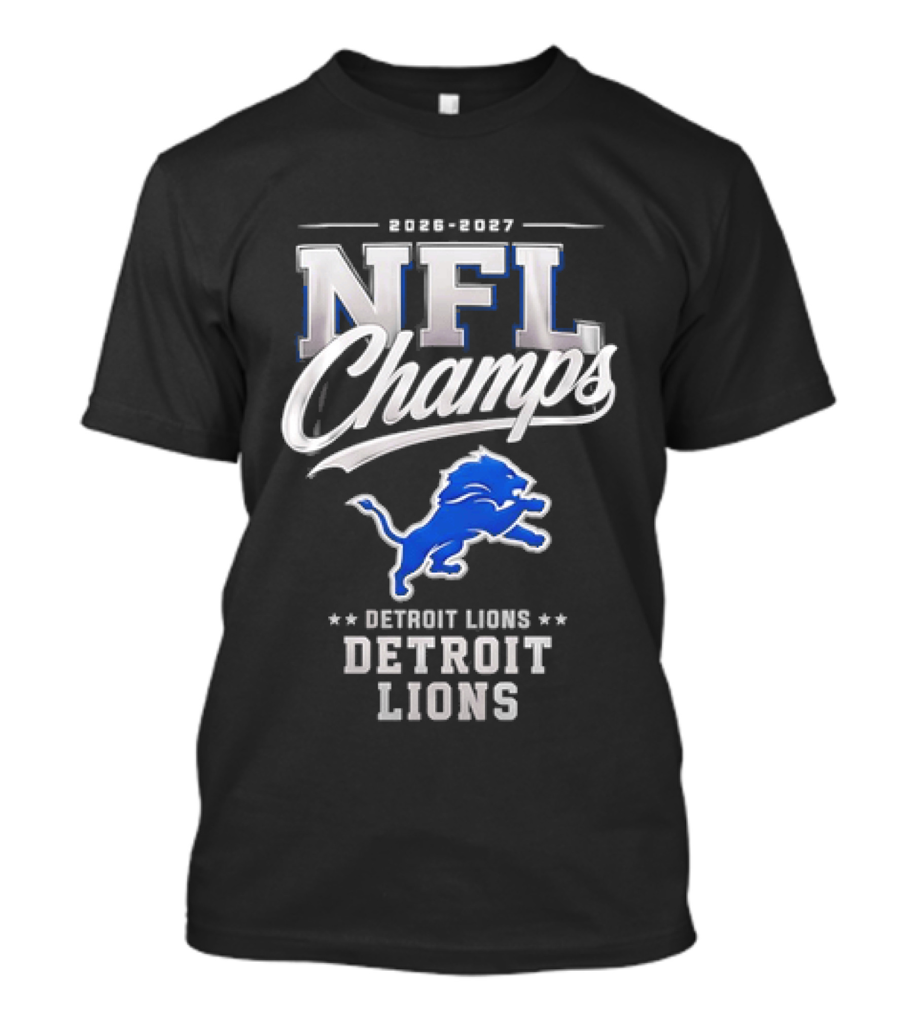 2026 2027 NFL Champs Detroit Lions T-Shirt