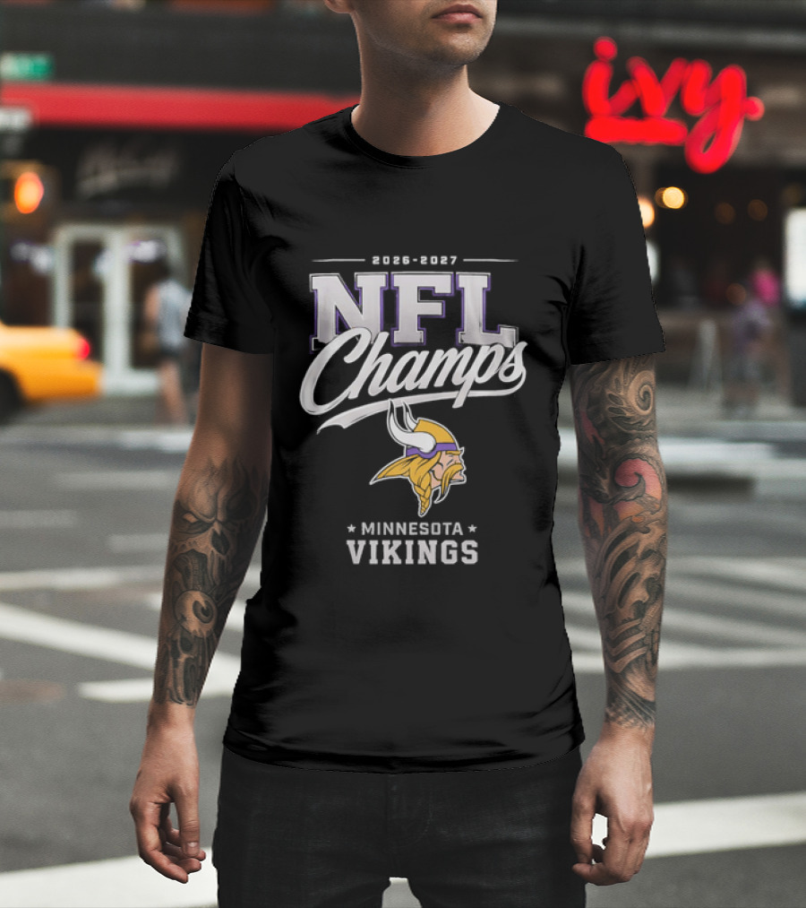 2026 2027 NFL Champs Minnesota Vikings T-Shirt