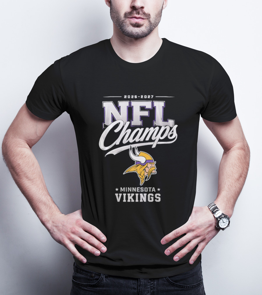 2026 2027 NFL Champs Minnesota Vikings T-Shirt