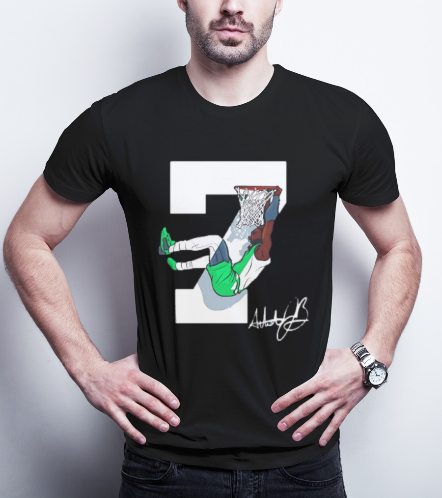 Boston Celtics Dunking Number 7 AthleticJb T-Shirt