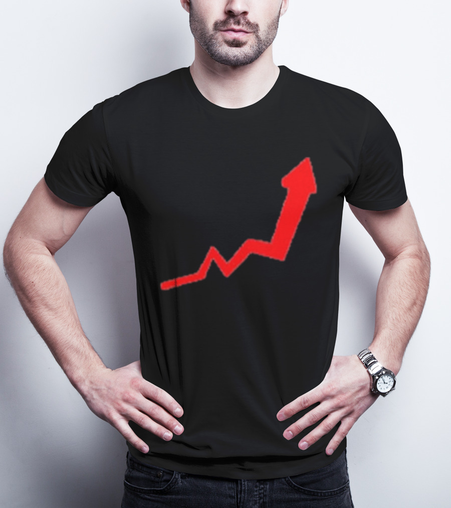 Dayu Stock Market Rising Chart Arrow Trending Upwards Stop Stock T-Shirt