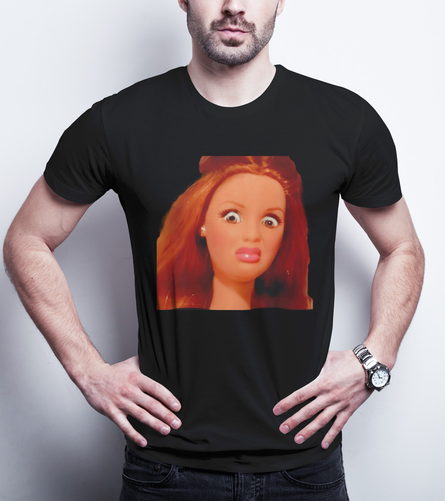 Disgusted Doll Meme Funny Barbie Expression T-Shirt